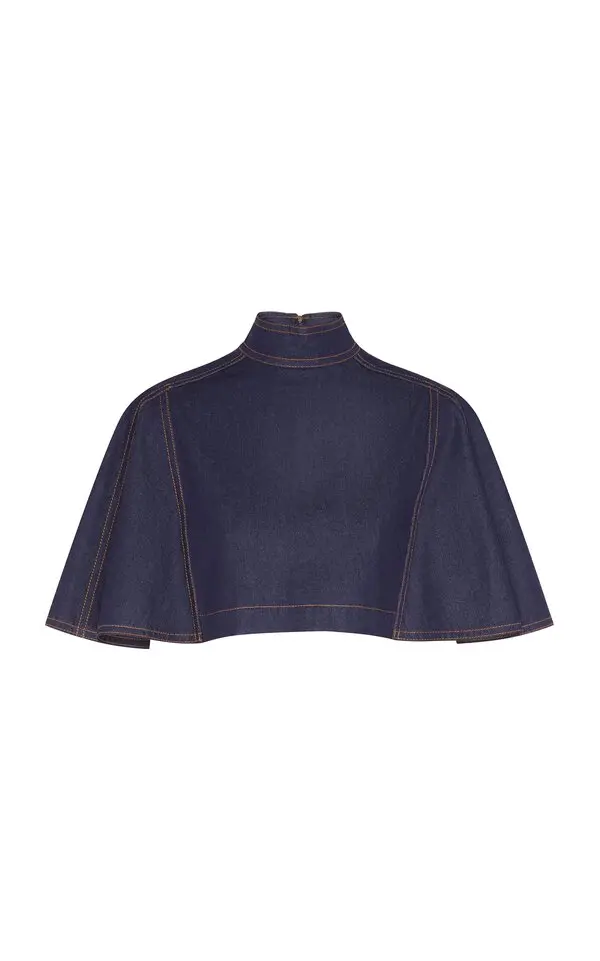 Zimmermann Hypnotic Denim Capelet - Dark Wash | Editorialist